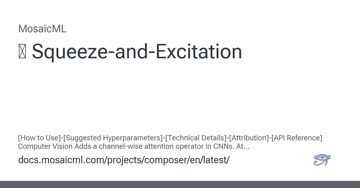 🫀 Squeeze-and-Excitation - Composer