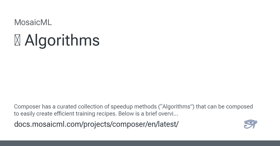 🤖 Algorithms - Composer