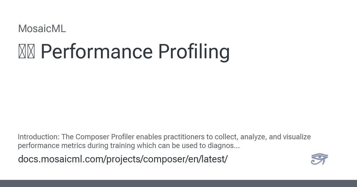 ⏱️ Performance Profiling Composer