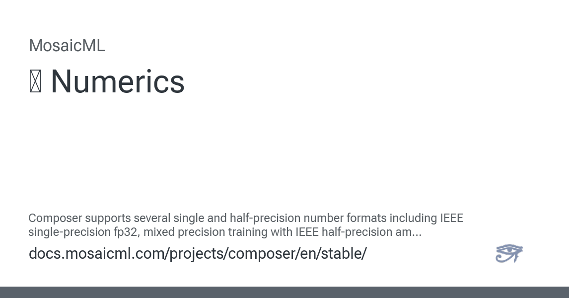 🔢 Numerics - Composer