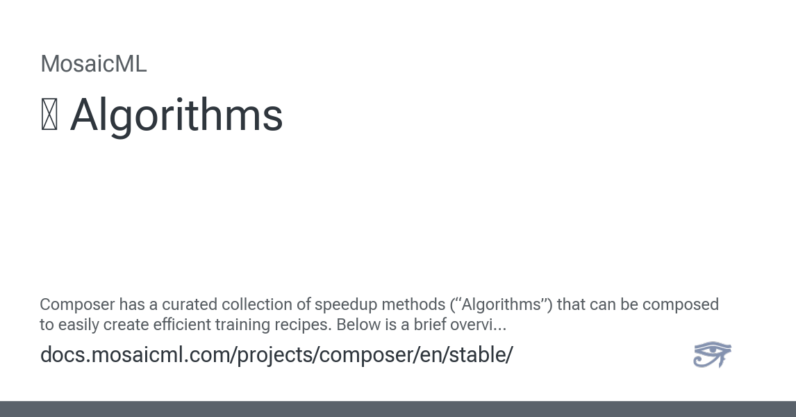 🤖 Algorithms - Composer